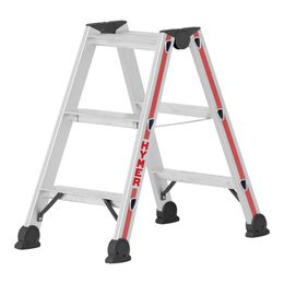 Hymer Stufenstehleiter beidseitig begehbar, 2x3 Stufen (402406)