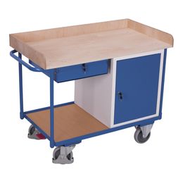VARIOfit Werkstattwagen mit 2 Ladeflächen inkl. Tablett 1 Schrank und 1 Schublade ; Cordes (sw-600.611)
