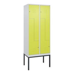 C+P Z-Spind Classic PLUS, Gestell, 4 F&auml;cher, 2120x800x500mm, 7035/0024 Verschluss Zylinderschloss ; C + P M&ouml;belsysteme (0800337-224|S10025)