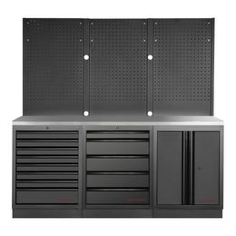 Kraftwerk Mobilo 3er Kombi Lochwand Edelstahl (3964K-BLK-006-IX)