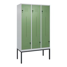 C+P Z-Spind Classic PLUS, Gestell, 6 F&auml;cher, 2120x1200x500mm, 7035/6011 Verschluss Sicherheits-Drehriegel ; C + P M&ouml;belsysteme (0800337-326|S10006)