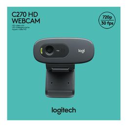 Logitech Webcam USB 3MP HD, sw, Retail C270 (52-990-053)
