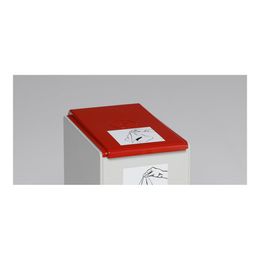 Var Deckel f&uuml;r Kunststoffcontainer 40 l rot (38007)