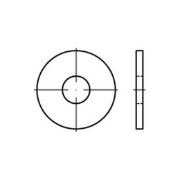 Scheibe DIN 9021/ISO 7093 10,5x30x2,5mm Polyamid blank ; Industrial Quality Supplies (090216009105000)
