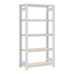Regalwerk BERT Gro&szlig;fachregal Grundfeld HxBxT 2000x1695x400mm (B3-50516-40)
