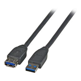 EFB Elektronik EFB-Elektronik USB-Verl&auml;ngerung A-A 3,0m USB 3.0 schwarz K5237.3)