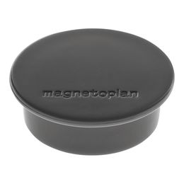Magnetoplan Magnet Discofix Color schwarz mit Haftkraft ca. 2,2 kg, 10 St&uuml;ck, 1662012)
