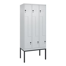 C+P Z-Spind Classic PLUS, Gestell, 6 F&auml;cher, 2120x900x500mm, 7035/7035 Verschluss Sicherheits-Drehriegel ; C + P M&ouml;belsysteme (0800337-306|S10009)