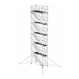 Munk Rollgerüst SG 1,35 x 3,0 m mit Schrägaufstiegen & Ausleger Plattformhöhe 10,35 m (167521)