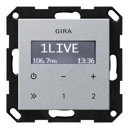 GIRA UP-Radio RDS o. Lautsprecher Alu 228426)