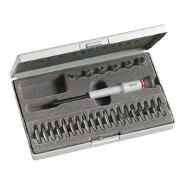 Facom Sortiment MICRO-TECH&reg; - Bits Serie 0, Bithalter, Sechskant-Steckschl&uuml;ssel 1/4" Kunststoffkasten, 26-tlg. (AEM.J2)