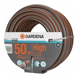 Gardena Comfort HighFLEX Schlauch 10x10 13 mm (1/2), 50 m o. A. aus Kunststoff mit Power-Grip-Profil und hoher Druckbeständigkeit für Garten oder Terrasse, ohne Armaturen - 18069-20)