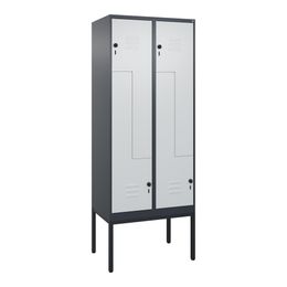 C+P Z-Spind Classic PLUS, Gestell, 4 F&auml;cher, 2120x800x500mm, 7016/7035 Verschluss Sicherheits-Drehriegel ; C + P M&ouml;belsysteme (0800337-224|S10013)