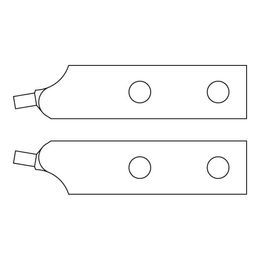 Gedore E-8000 J 4 EL Ersatzspitzen-Paar gerade Ø 3,2 mm (2011700)