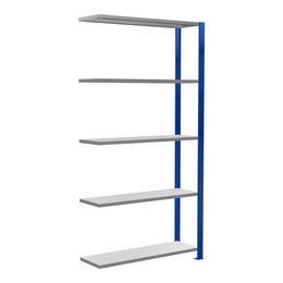 Schulte Anbauregal Steckregal MULTIplus85 2000 x 1000 x 300 mm 5 Fachböden Kreuzstrebe RAL 5010 enzianblau ; SCHULTE LAGERTECHNIK (13135-B)