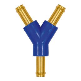 Riegler Y-Schlauchverbindungsstutzen, für Schlauch LW 6, Messing und POM (YPK-600)