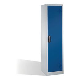 C+P Umweltschrank mit Drehtür, 4 Polyethylen-Wannen, H1950xB500xT500mm Front Enzianblau Korpus Lichtgrau ; C + P Möbelsysteme (8901-316|S10109)