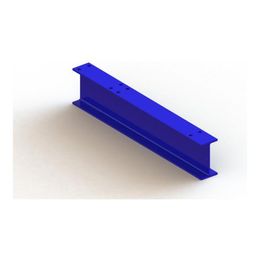 META Kragarmregal Einfachfuß IPE140 600 mm (830) Enzianblau für Multistrong M (74818)