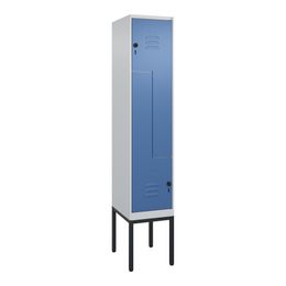 C+P Z-Spind Classic PLUS, Gestell, 2 F&auml;cher, 2120x400x500mm, 7035/5023 Verschluss Sicherheits-Drehriegel ; C + P M&ouml;belsysteme (0800337-122|S10005)