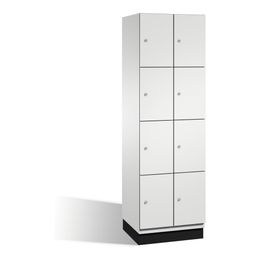 C+P Fächerschrank Cambio auf Sockel, 8 Fächer, H1950xB600xT525mm Front Lichtgrau Korpus Lichtgrau ; C + P Möbelsysteme (45103-20|S10009)