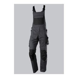 BP® Latzhose mit Kniepolstertaschen, anthrazit/schwarz, Gr. 50, Länge n (1979-570-5632-50-n)