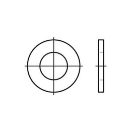 ISO 7091 Flache Scheibe Stahl 36mm ohne Fase ; Industrial Quality Supplies (070910000360000)