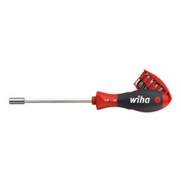 wiha Schraubendreher mit Bit Magazin magnetisch TORX&reg; mit 8 Bits, 1/4" (32902)