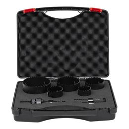 STIER Lochsägen-Set HSS-Co8 Bimetall, 8-teilig (38, 44, 57, 68, 82 mm) (903680)