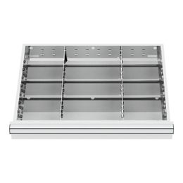 STIER Schubladeneinteilung Metalleinteilung BLH 200-300 mm Innenmaß 600x450 mm 12 Fächer 6 x TW 175 (903898)