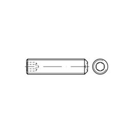ISO 4029 Gewindestifte mit Ringschneide & Innensechskant A 1/A 2 M 4 x 25 rostfreiei A 1/A 2 S ; Industrial Quality Supplies (040299100040025)