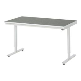 Rau Arbeitstisch adlatus 150 elektrisch h&ouml;henverstellbar Linoleum-/Universal-Platte 1500 mm x 800 mm (08-AT-150-080-L)