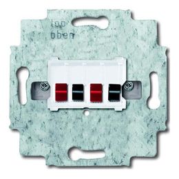 BUSCH-JAEGER Lautsprecher-Anschlussdose 2fach, alpinweiß 0248/04-101 (2CKA000230A0403)