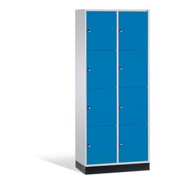 C+P Schließfachschrank Intro, 8 Fächer, H1950xB820xT500mm Front Lichtblau Korpus Lichtgrau ; C + P Möbelsysteme (8470-202|S10000)