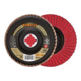 Rhodius TOPline JUMBO SPEED P X-LOCK Fächerschleifscheibe 115 x 22,23 mm K60 (211396)