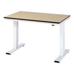 Rau Werktisch adlatus 300 elektrisch höhenverstellbar Arbeitsplatte MDF 1250 mm x 800 mm (08-WT-125-080-F)