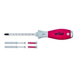 wiha D&uuml;bellochschl&auml;ger Set SoftFinish&reg; mit D&uuml;beln Phillips mit 6 mm Rundklinge in Blister 5-tlg. (41289)