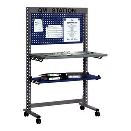 Rocholz QM-Station MODUL 5200 1050x650x1765 mm Metallablage und Infotafel (531001)