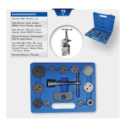 Brilliant Tools Universal-Bremskolben-Rückstellwerkzeug-Satz, 13-tlg (BT701000)
