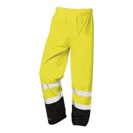 FELDTMANN Warnschutz PU Regenhose Dirk Gr. L gelb/schwarz PU auf PES-Trägermaterial (4000380196)