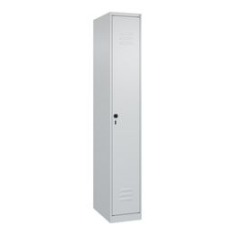 C+P Spind Classic PLUS, 1 Abteil, 1850x300x500mm, 7035/7035 Verschluss Sicherheits-Drehriegel ; C + P M&ouml;belsysteme (080000-10|S10000)