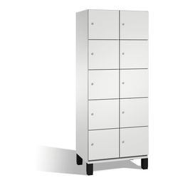 C+P F&auml;cherschrank Cambio auf F&uuml;&szlig;en, 10 F&auml;cher, H1980xB800xT525mm Front Lichtgrau Korpus Lichtgrau ; C + P M&ouml;belsysteme (45104-22|S10016)