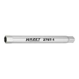 Hazet Sto&szlig;f&auml;nger-Rohr-Steckschl&uuml;ssel 2797-1 Vierkant hohl 6,3 mm (1/4 Zoll) Au&szlig;en-Sechskant Profil 10)
