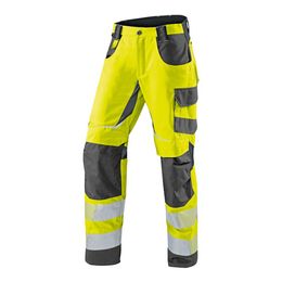 KÜBLER WORKWEAR Kübler PSA Reflectiq Hose 2407 warngelb/anthrazit 24 ; Kübler Workwear (24078343-3497-24)