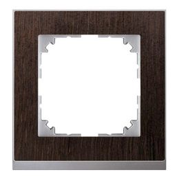 Merten Decor-Rahmen 1-fach Wenge/aluminium MEG4010-3671)