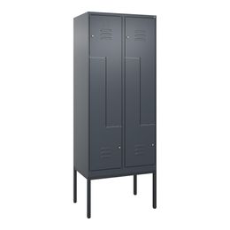 C+P Z-Spind Classic PLUS, Gestell, 4 F&auml;cher, 2120x800x500mm, 7016/7016 Verschluss Zylinderschloss ; C + P M&ouml;belsysteme (0800337-224|S10027)