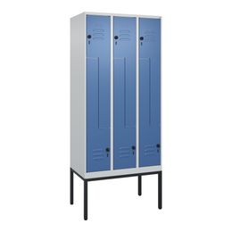 C+P Z-Spind Classic PLUS, Gestell, 6 F&auml;cher, 2120x900x500mm, 7035/5023 Verschluss Sicherheits-Drehriegel ; C + P M&ouml;belsysteme (0800337-306|S10005)