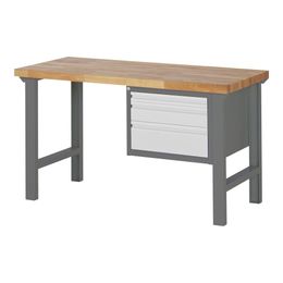 STIER Werkbank Premium mit 3 Schubladen BxTxH 1500x700x840mm (904765)