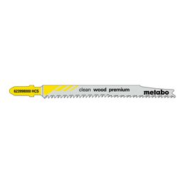Metabo 5 Stichs&auml;gebl&auml;tter "clean wood premium" 93 / 2,2 mm, HCS (623998000)