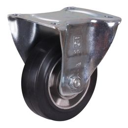VARIOfit Bockrolle Elastikvollgummi 125 x 40 mm schwarz ; Cordes (bpg-125.007)