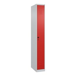 C+P Spind Classic PLUS, 1 Abteil, 1850x250x500mm, 7035/3020 Verschluss Sicherheits-Drehriegel ; C + P M&ouml;belsysteme (080000-19|S10002)